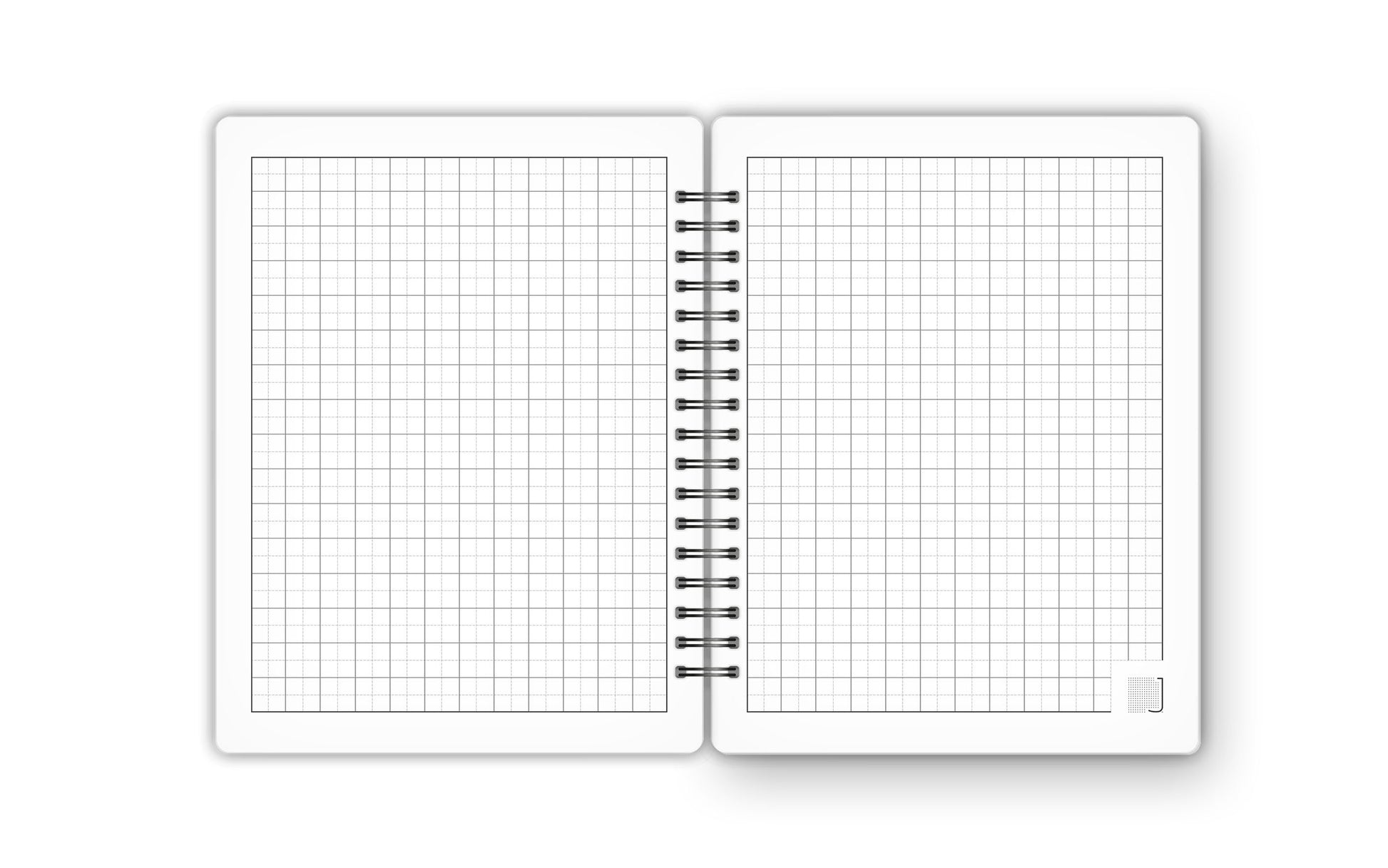 Square Grid - 18X14 cm - 75 Sheets | Minimal Leaf 02 - from Journals ...